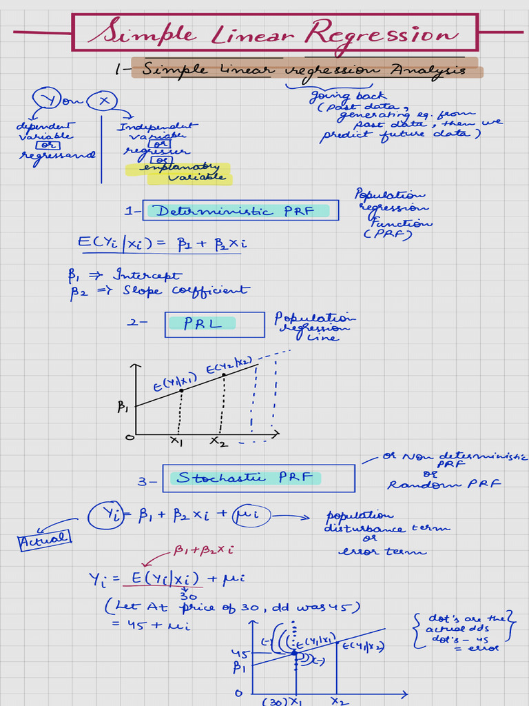 Simple Linear Regression | PDF