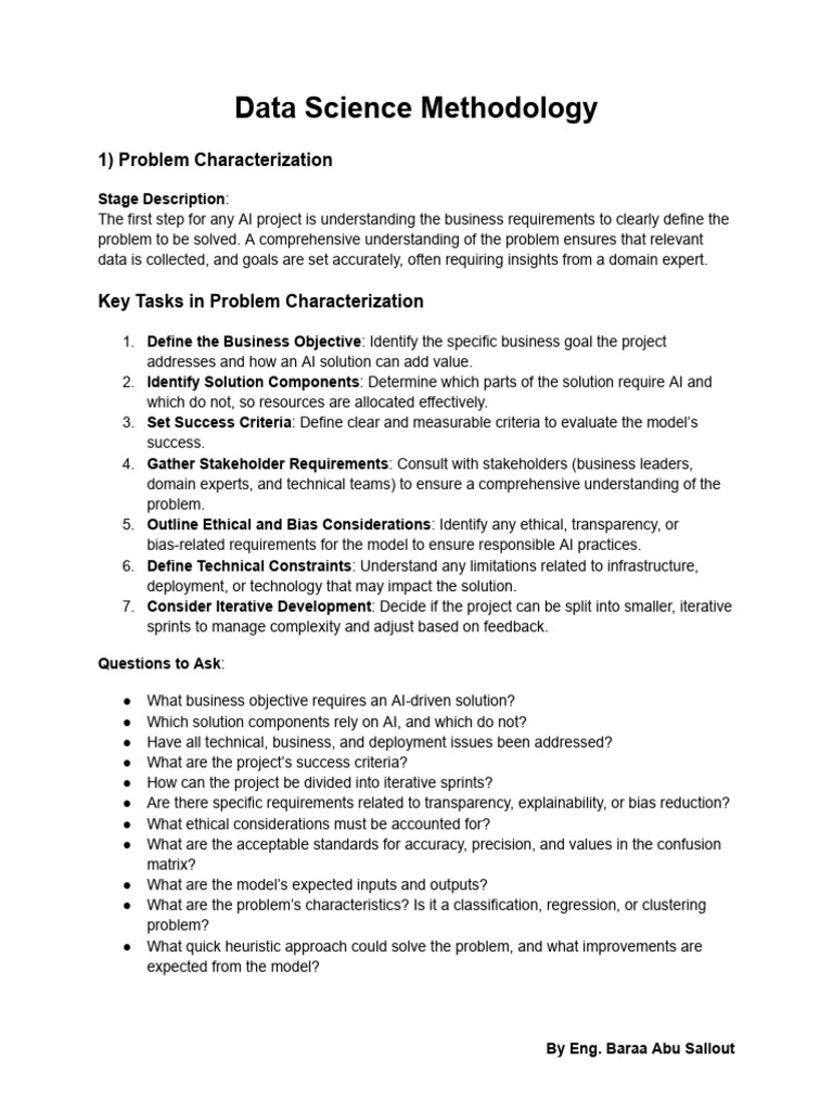 Data Science Methodology - English Template | PDF | Machine Learning ...