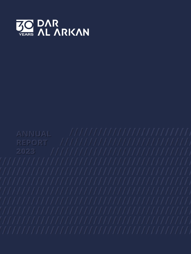2023 Annual Report: Dar Al Arkan | PDF | Sustainability | Business ...
