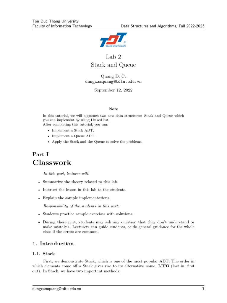 Lab 2 | PDF | Queue (Abstract Data Type) | Computing Lab 2 | PDF | Queue (Abstract Data Type) | Computing