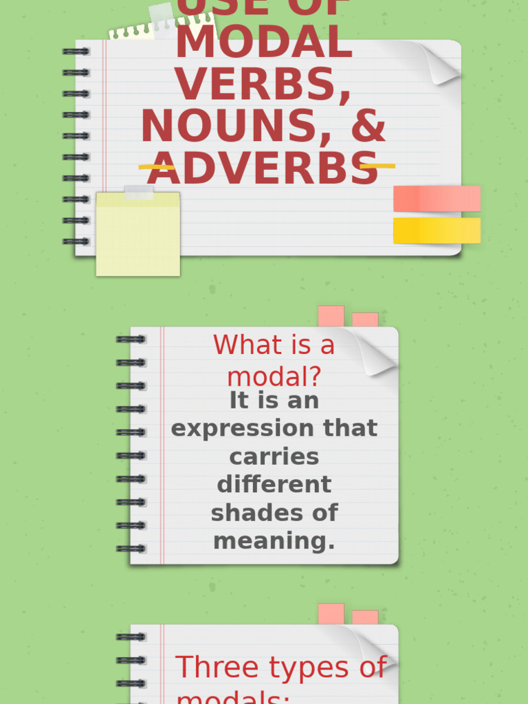 Understanding Modal Expressions | PDF | Verb | Adverb
