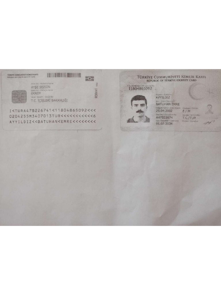 Kimlik Fotokopisi | PDF