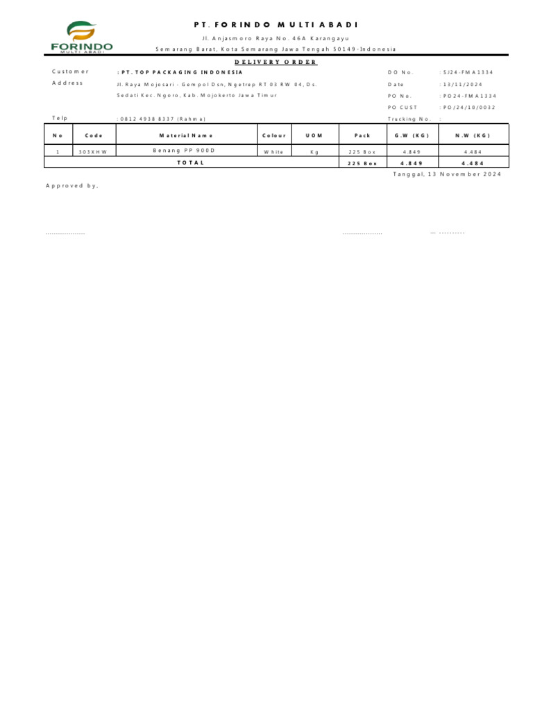 SJ24 - 1333 Pt. Top Packaging Indonesia 13112024 | PDF