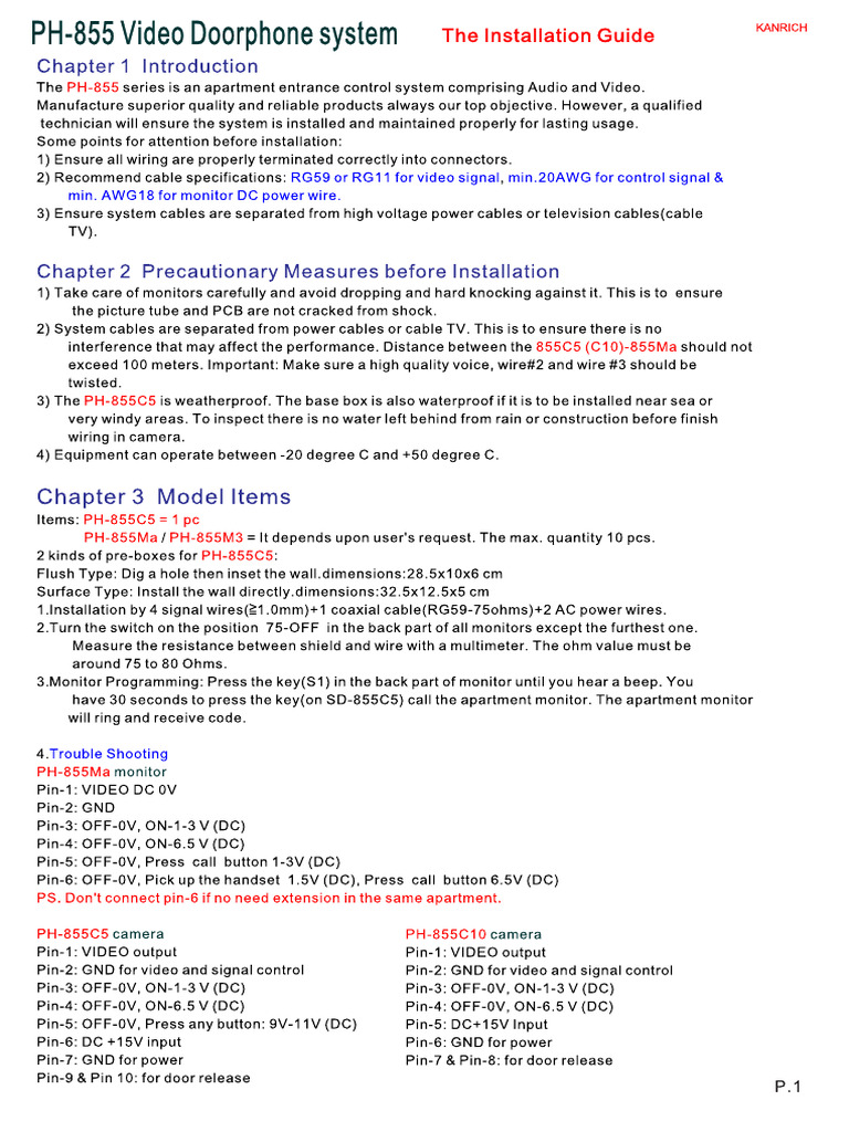 855 Easyinstall | PDF