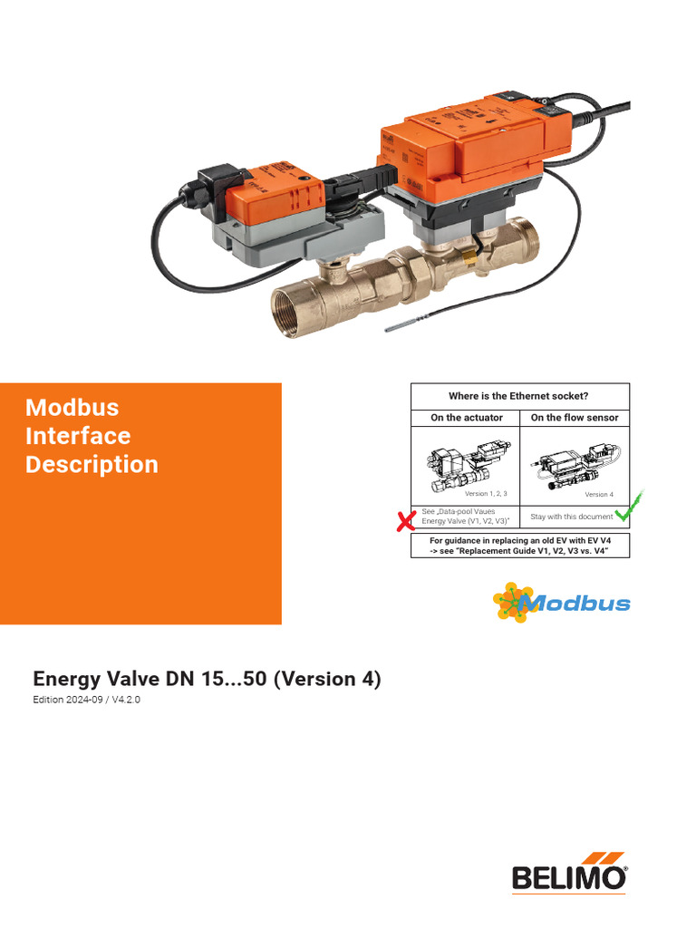 Belimo Energy Valve Modbus Overview | PDF | Integer (Computer Science) | Data Type