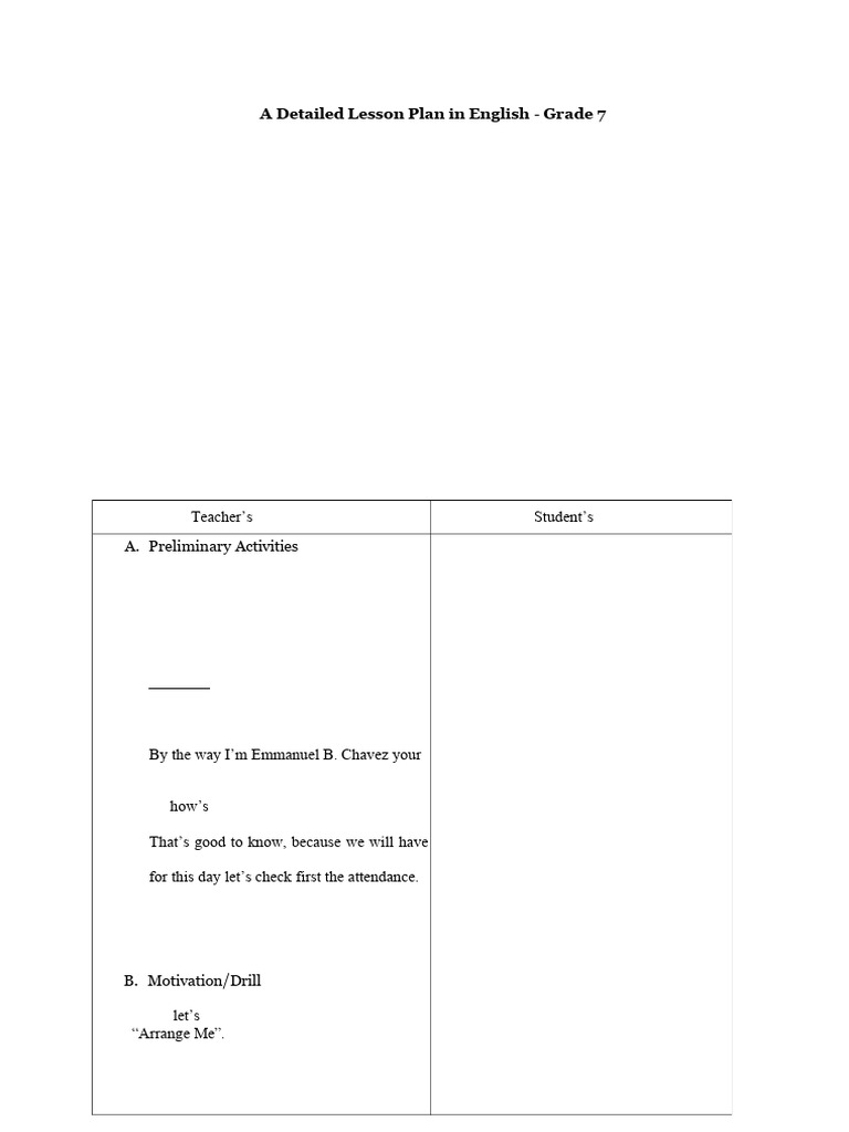 Lesson Plan - Figure of Speech | PDF | English Language | Human ...
