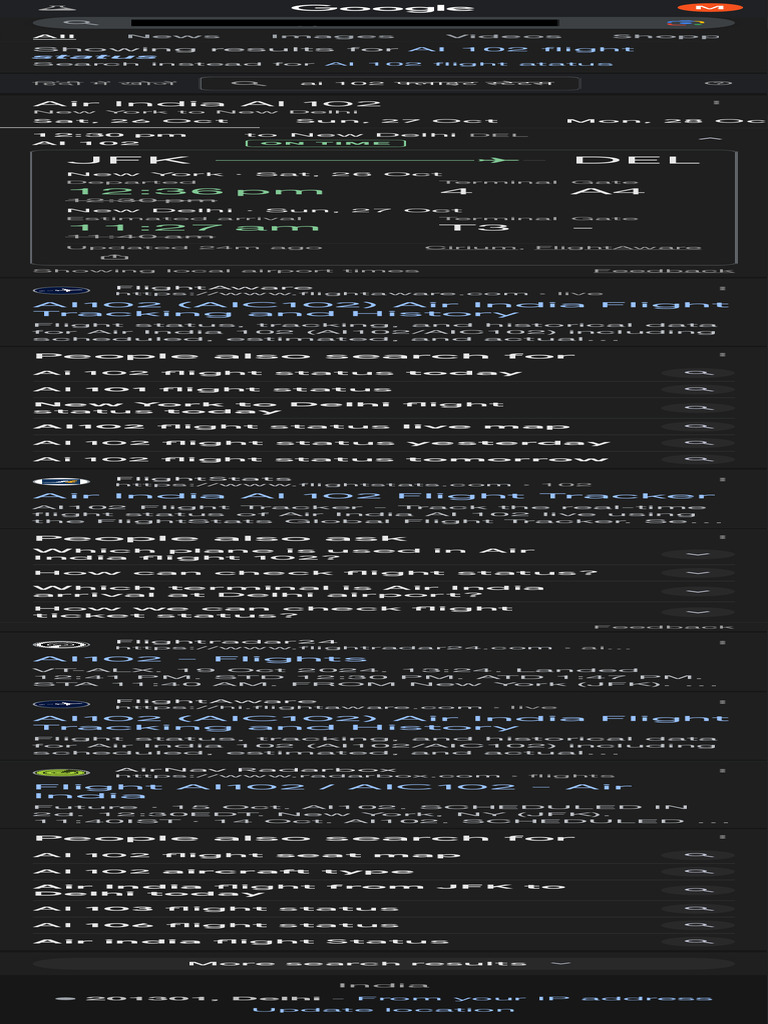 AI 102 Flight Atatus - Google Search | PDF | Computing | Application Software