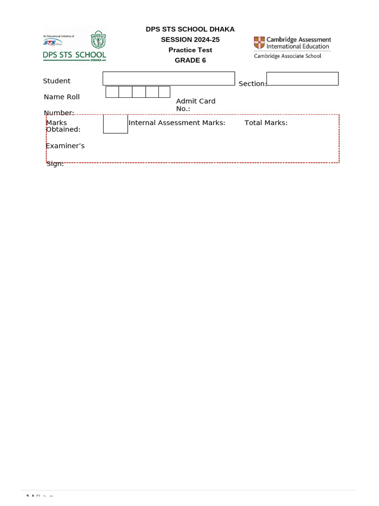 Cambridge Lower Secondary Science Worksheet | PDF