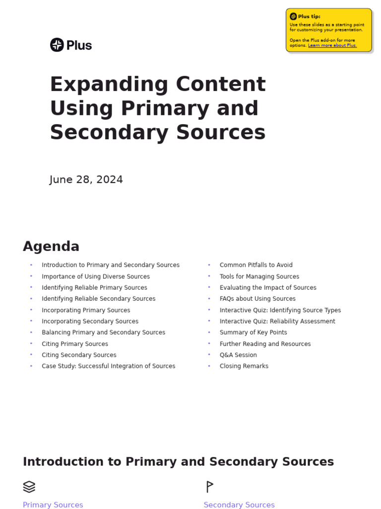 Using Primary and Secondary Sources | PDF | Primary Sources | Citation