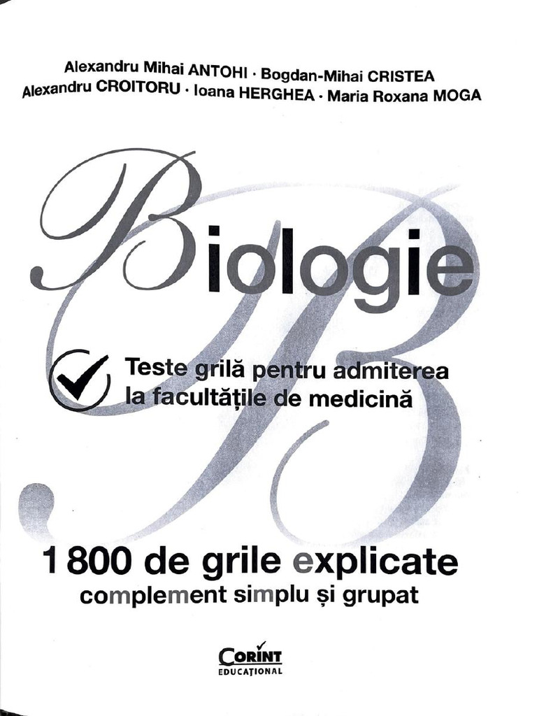 Grile Corint Bio PDF | PDF