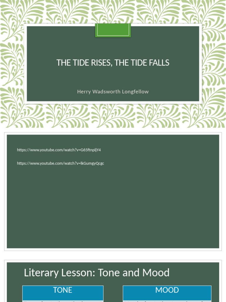 Literary Analysis: Longfellow's Poem | PDF