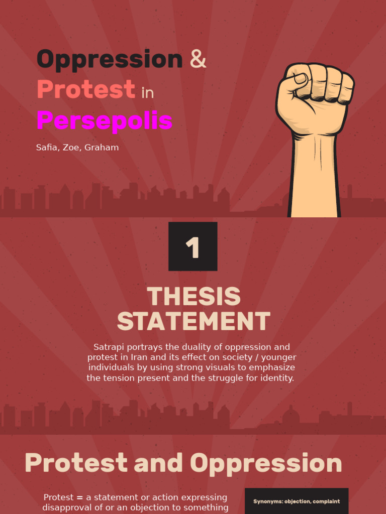 Oppression and Protest in Persepolis | PDF