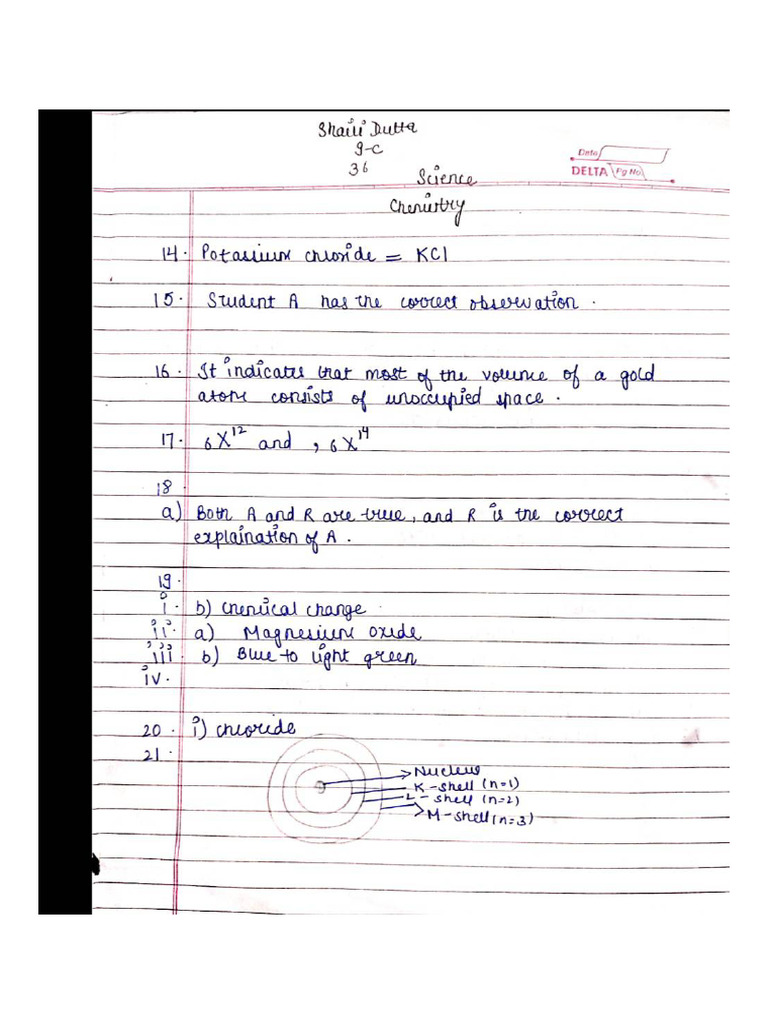 Chemistry Paper | PDF