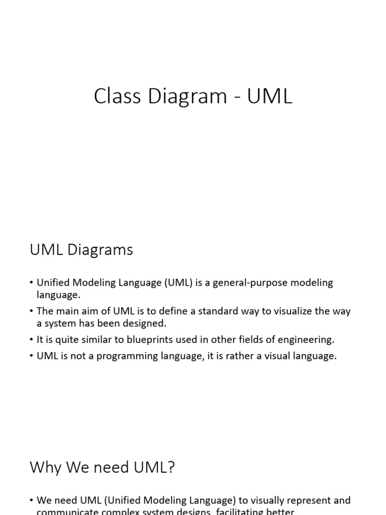 OOP-Week3 - Class 2UML-CLass Diagram-Pages | PDF | Unified Modeling Language | Class (Computer ...
