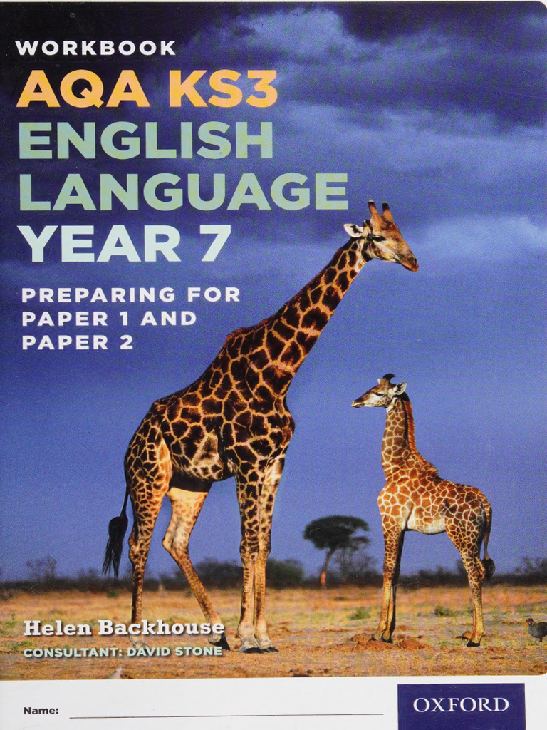 Workbook AQA KS3 English Language Year 7 - Preparing For - Helen ...