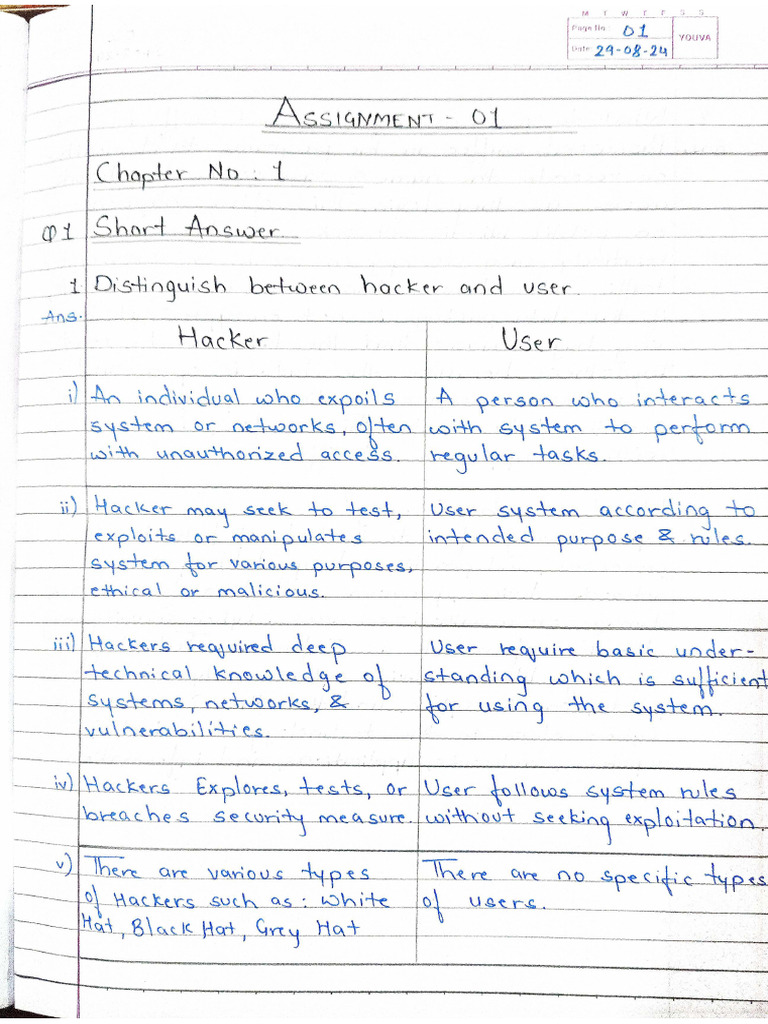 Cyber Security Assignment 01 & 02 | PDF