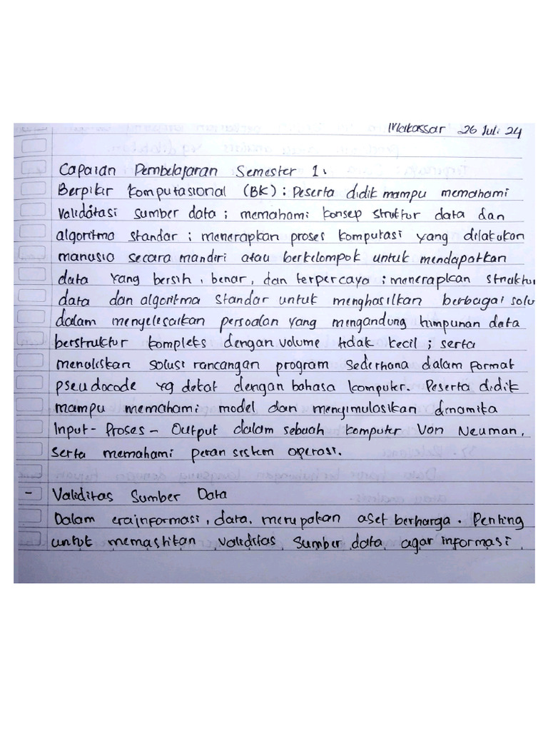 Catatan 1 - Validasi Sumber Data | PDF