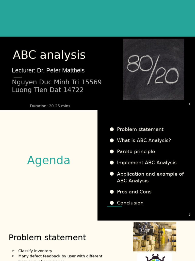Understanding ABC Analysis for Inventory Management | PDF