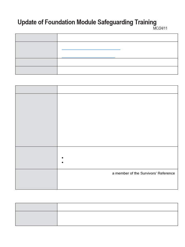 Counc - mc24 11 Foundation Module Safeguarding Training JB - JRH - Jan - 2024 | PDF