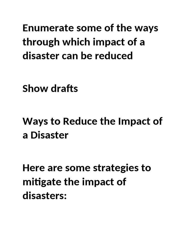 Impact of Disasters | PDF | Emergency Management | Infrastructure