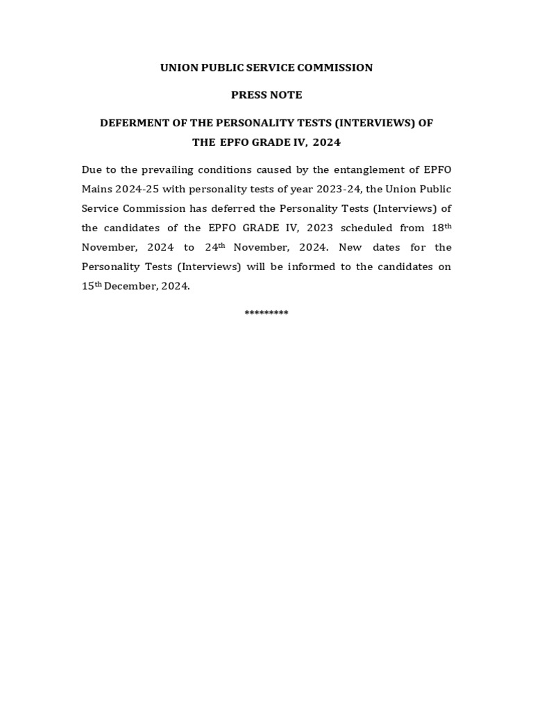Press Note CSE 2024 | PDF