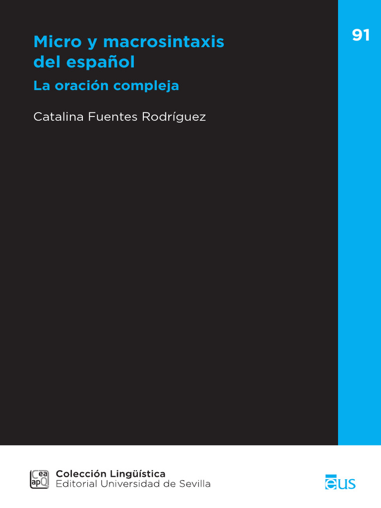 Micro y Macrosintaxis Del Español: La Oración Compleja | PDF ...