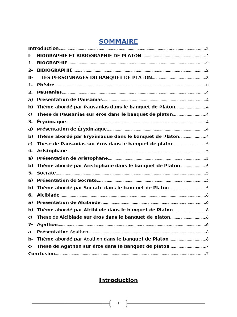 EXPOSE LES 7 Disciples Du Banquet de Platon | PDF | Le Banquet (Platon ...
