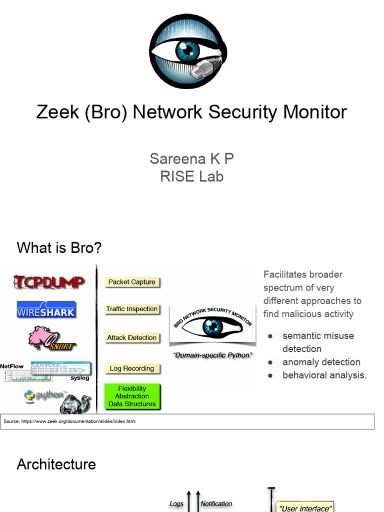 Zeek PDF Guide | PDF | Denial Of Service Attack | Network Protocols