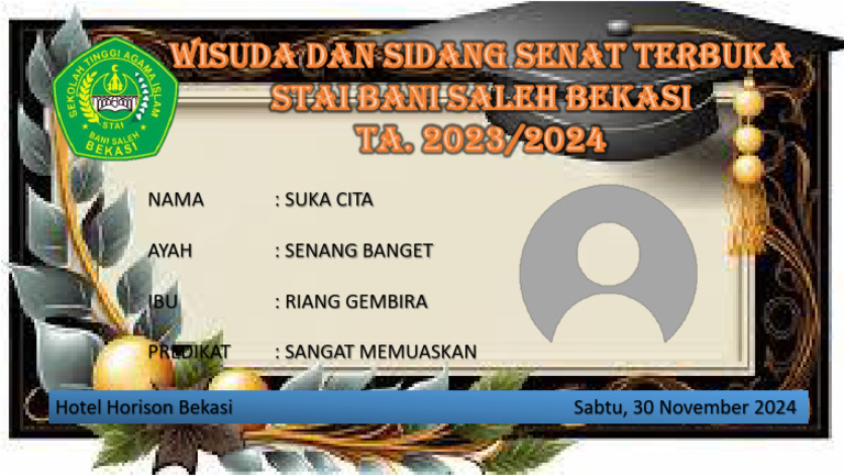 Contoh Tempalet Wisudawan 3 | PDF