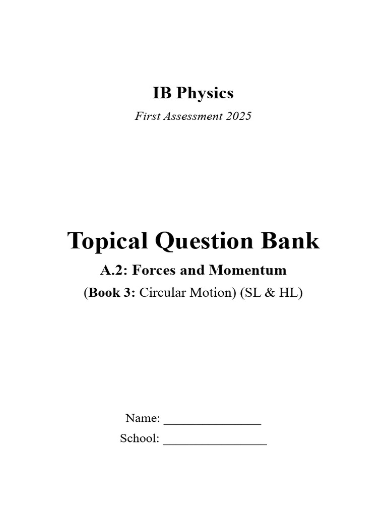 IB Physics A2 (Circular Motion) | PDF | Acceleration | Force
