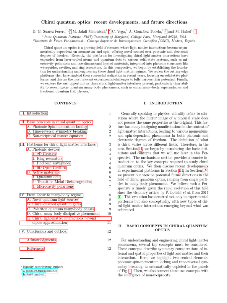 Chiral Quantum Optics Recent Developments, and Future Directions | PDF | Polarization (Waves ...