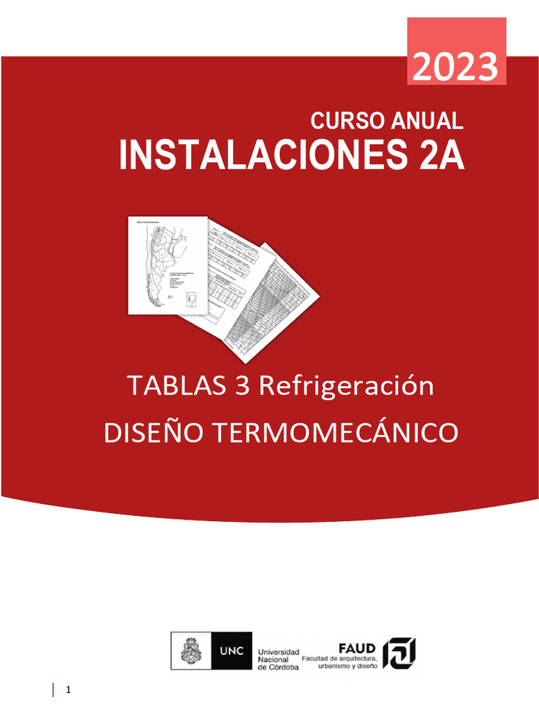 2023 - I2A - TABLAS Y ÁBACOS. - Rev - 10 | PDF | Vatio | Caloría