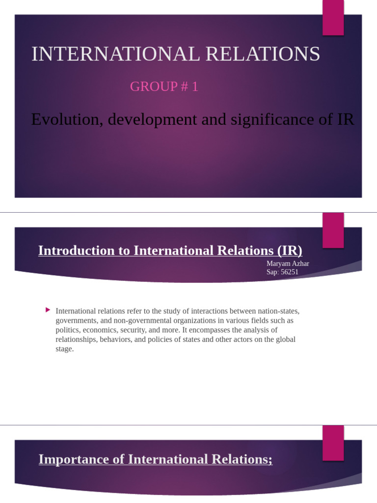 International Relations Ppts | PDF | International Relations | Polarity ...