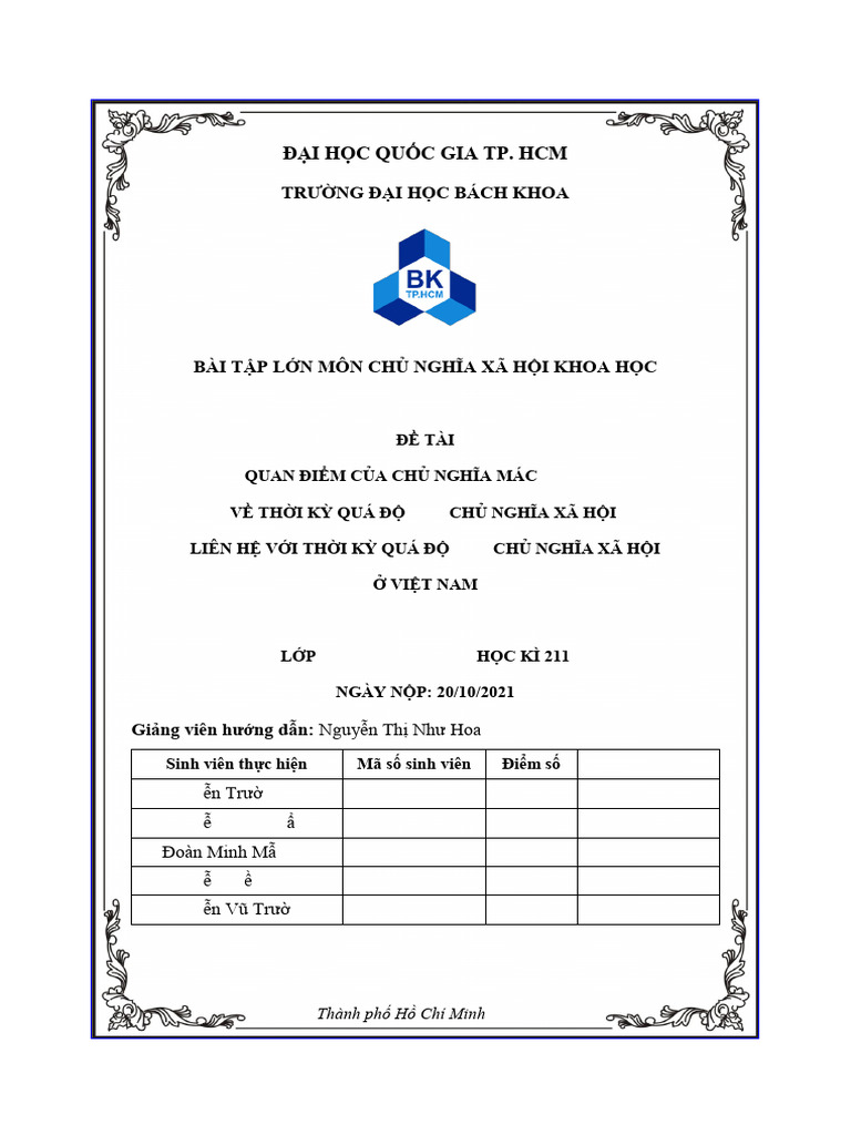 NHOM 10 - CHU DE 2 - LOP L05 - Nguyen Hien Tinh | PDF