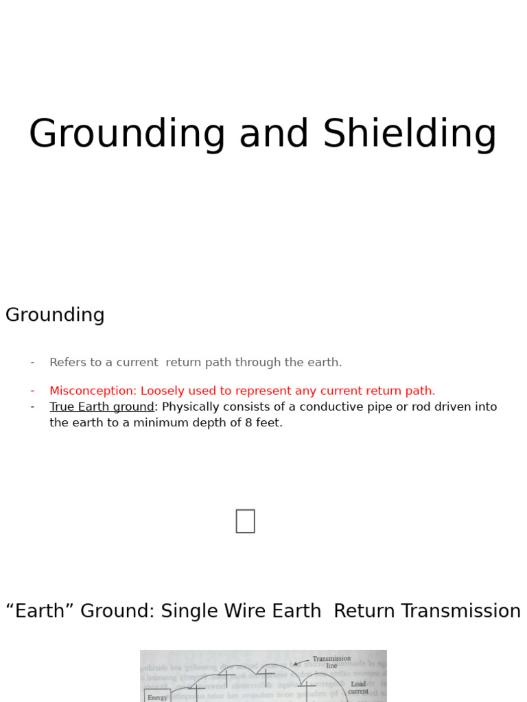 Grounding and Sheilding | PDF | Electromagnetic Interference ...