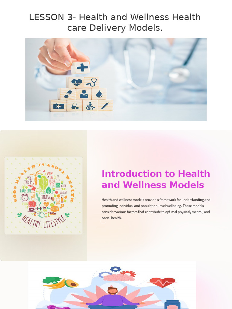 Health and Wellness Health Care Delivery Models | PDF