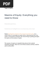 Maxims of Equity: Case Law Insights | PDF | Equity (Law) | Legal Remedy