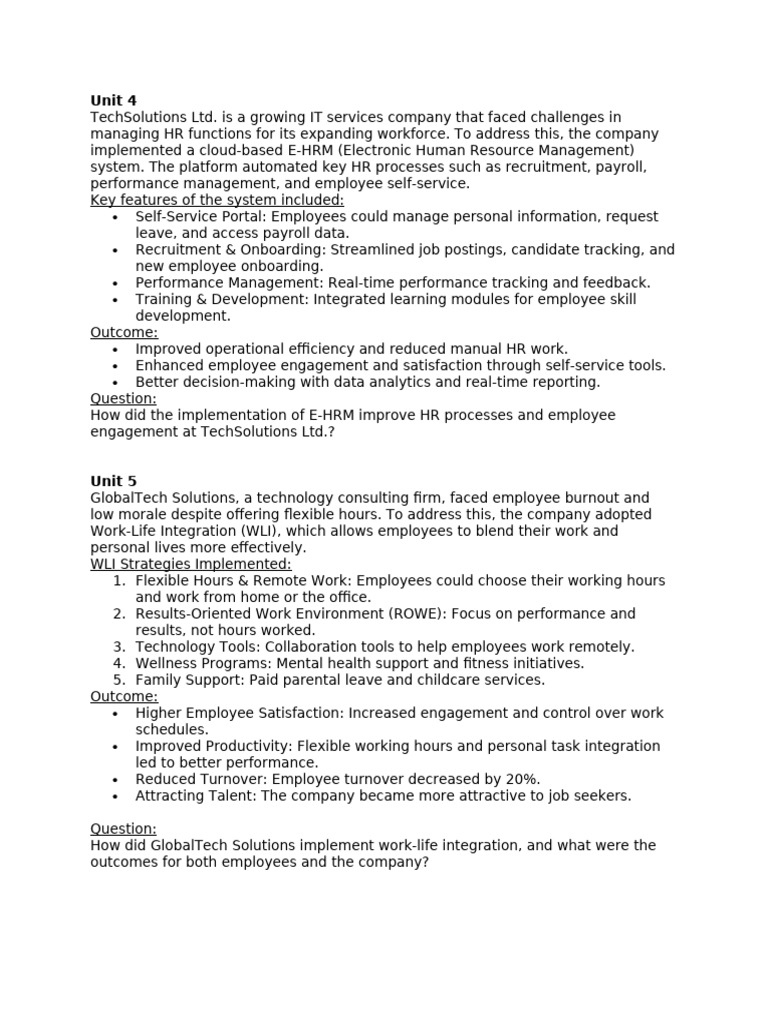 SHRM Case Studies | PDF