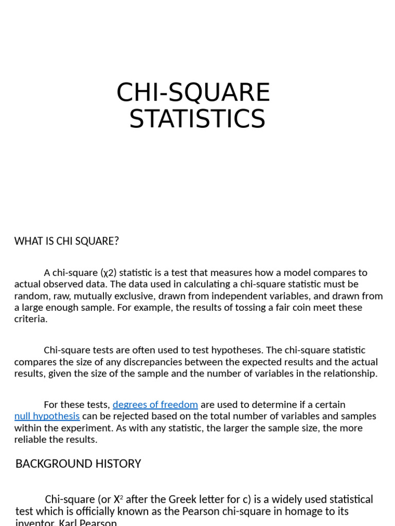 Research Chi Square | PDF | Chi Squared Test | Statistics