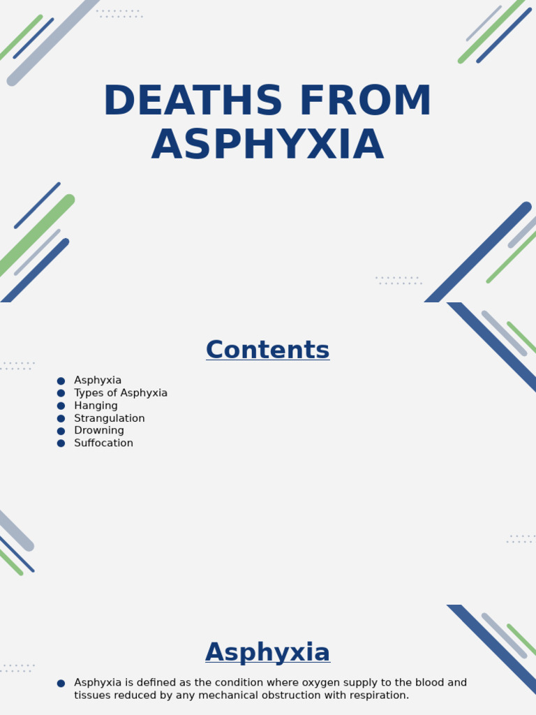 Deaths From Asphyxia | PDF | Common Carotid Artery | Medical Specialties