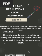 Badminton Doubles Rules and Scoring Guide | PDF | Summer Olympic Sports ...