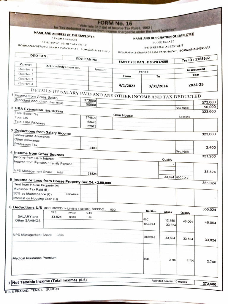 Salary and Tax Details for FY 2024-25 | PDF | Economies | Public Finance