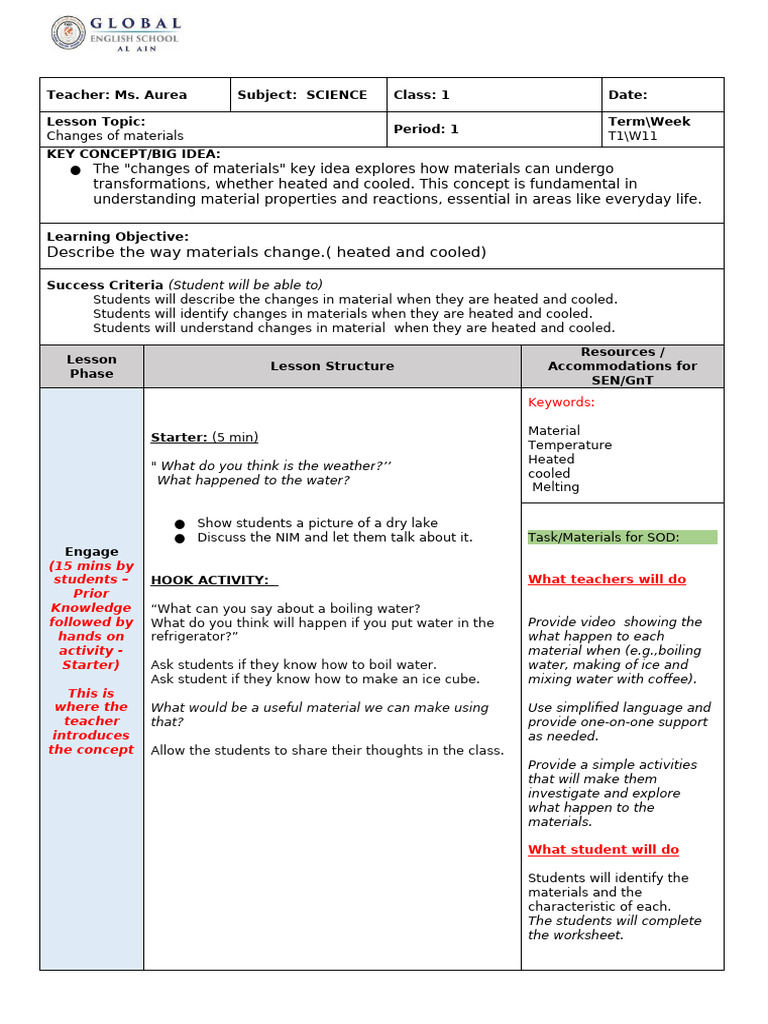 SCIENCE LP T1 W11 P1 and P2 | PDF | Critical Thinking | Thought