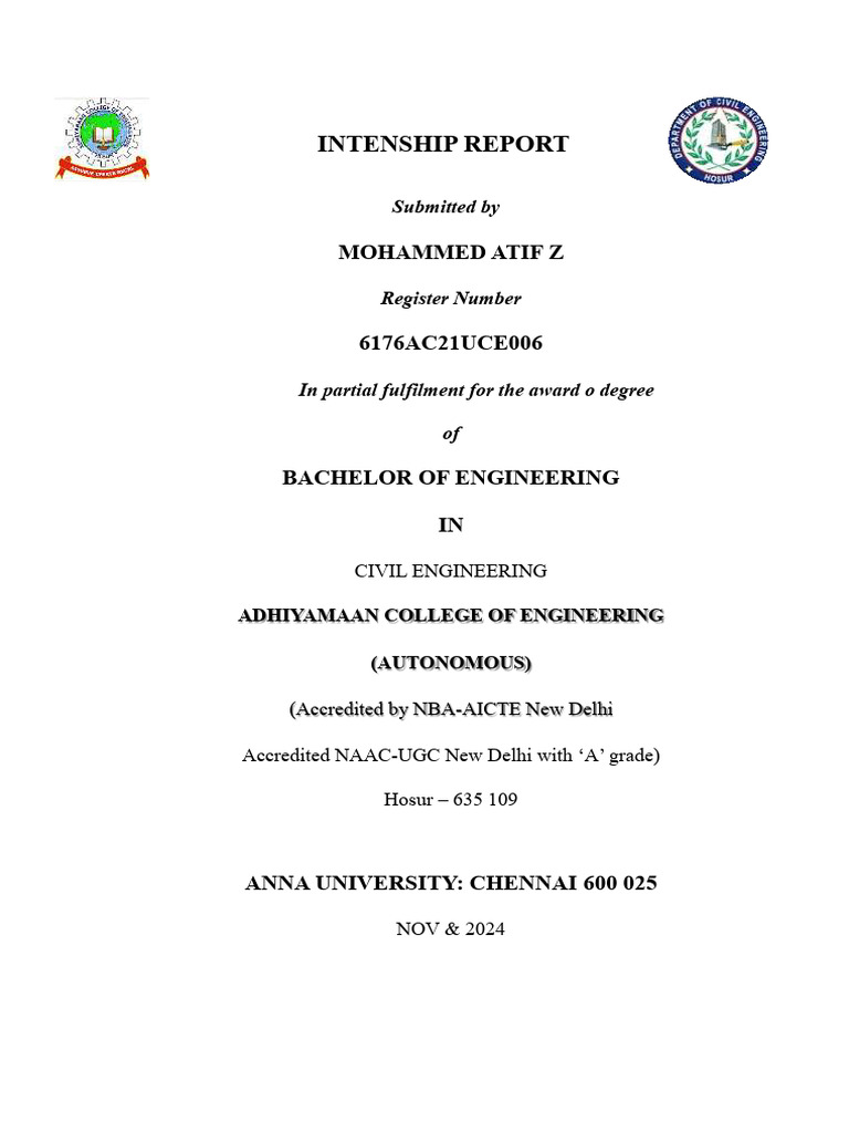 Intership Reports | PDF | Precast Concrete | Project Management