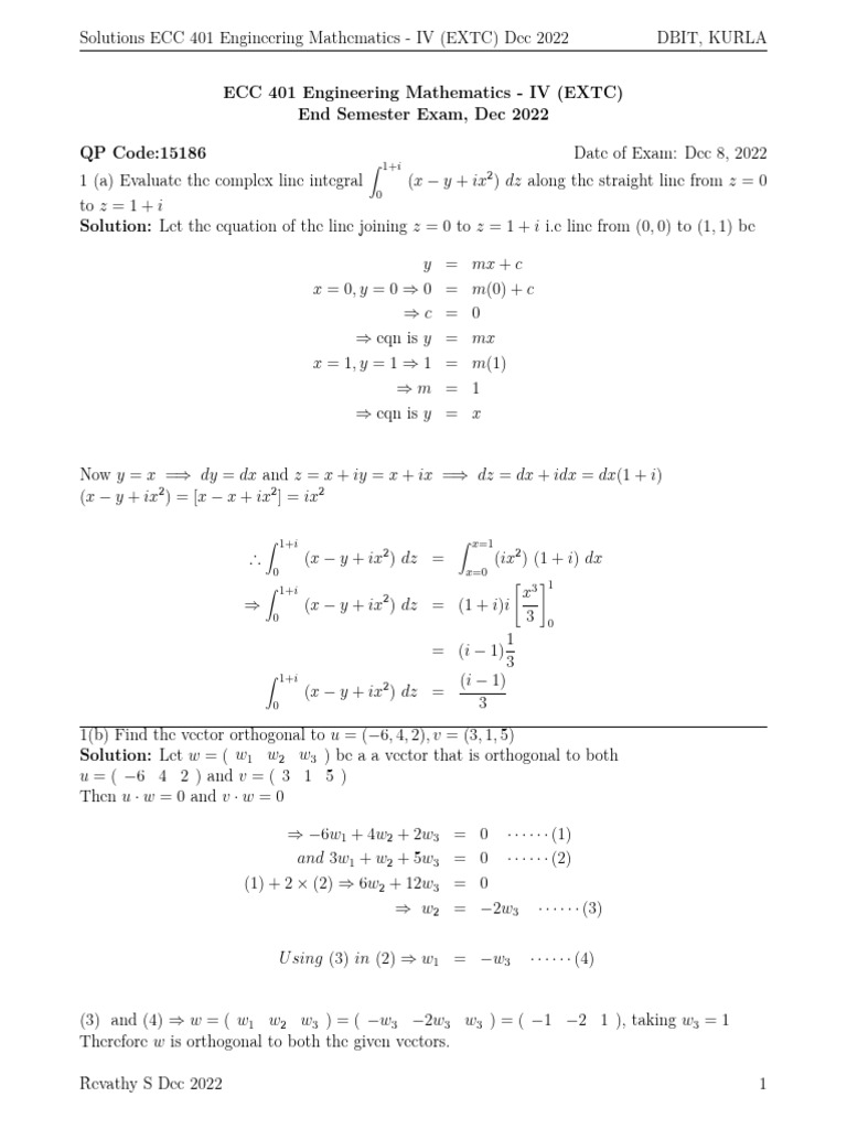 1 (B) SolnDec2022 | PDF | Mathematical Physics | Applied Mathematics