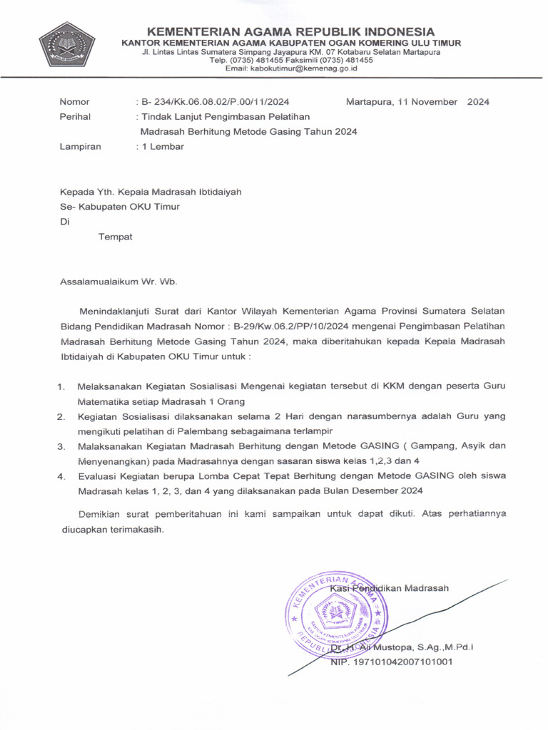 Madrasah Berhitung Metode Gasing | PDF