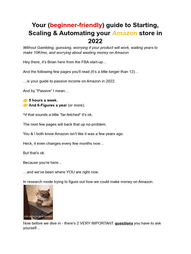 2022 Amazon Guide | PDF