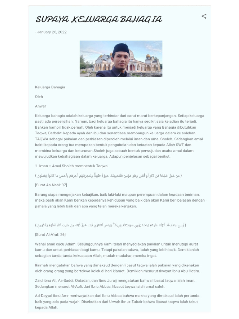 Keluarga Bahagia | PDF