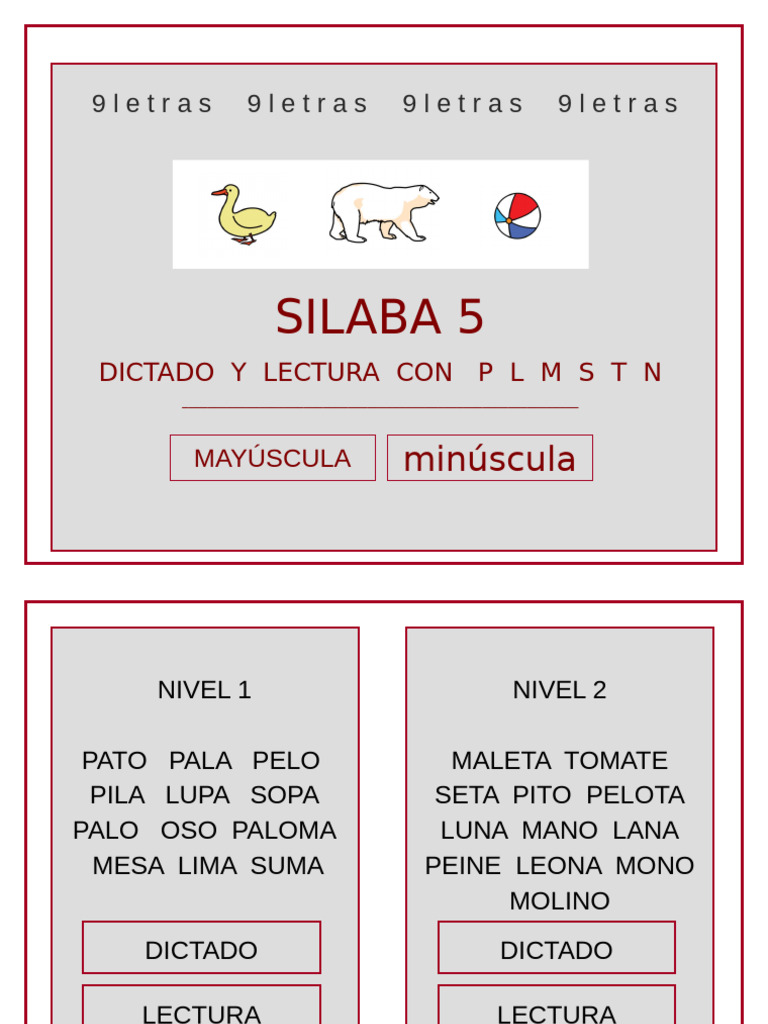 Silaba 5 | PDF