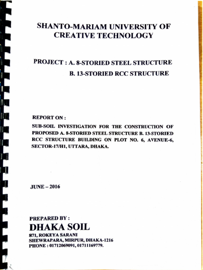Soil Test Report SMUCT - 17 | PDF